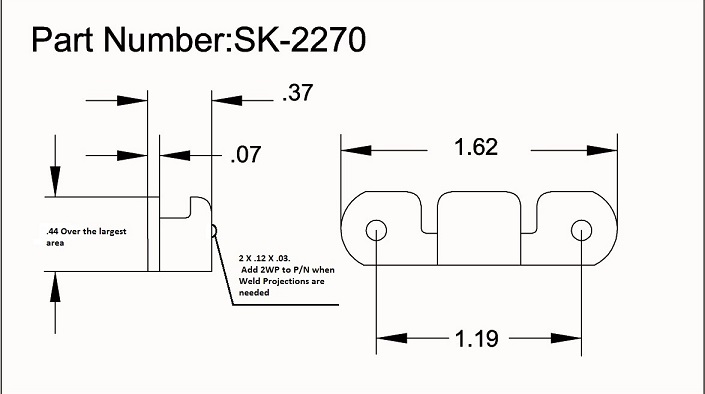 SK-2270 , Latch Strikes