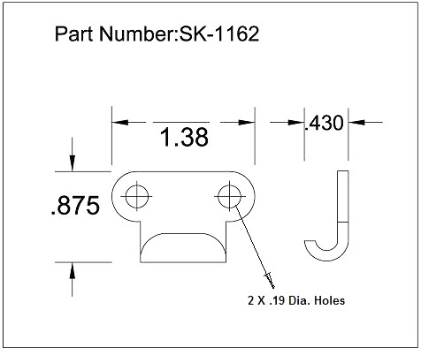 SK-1162 , Latch Strikes