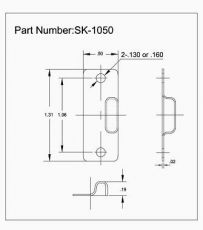 SK-1050 , Latch Strikes