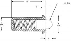 Standard Spring Plungers - Press Fit , Ball & Spring Plungers
